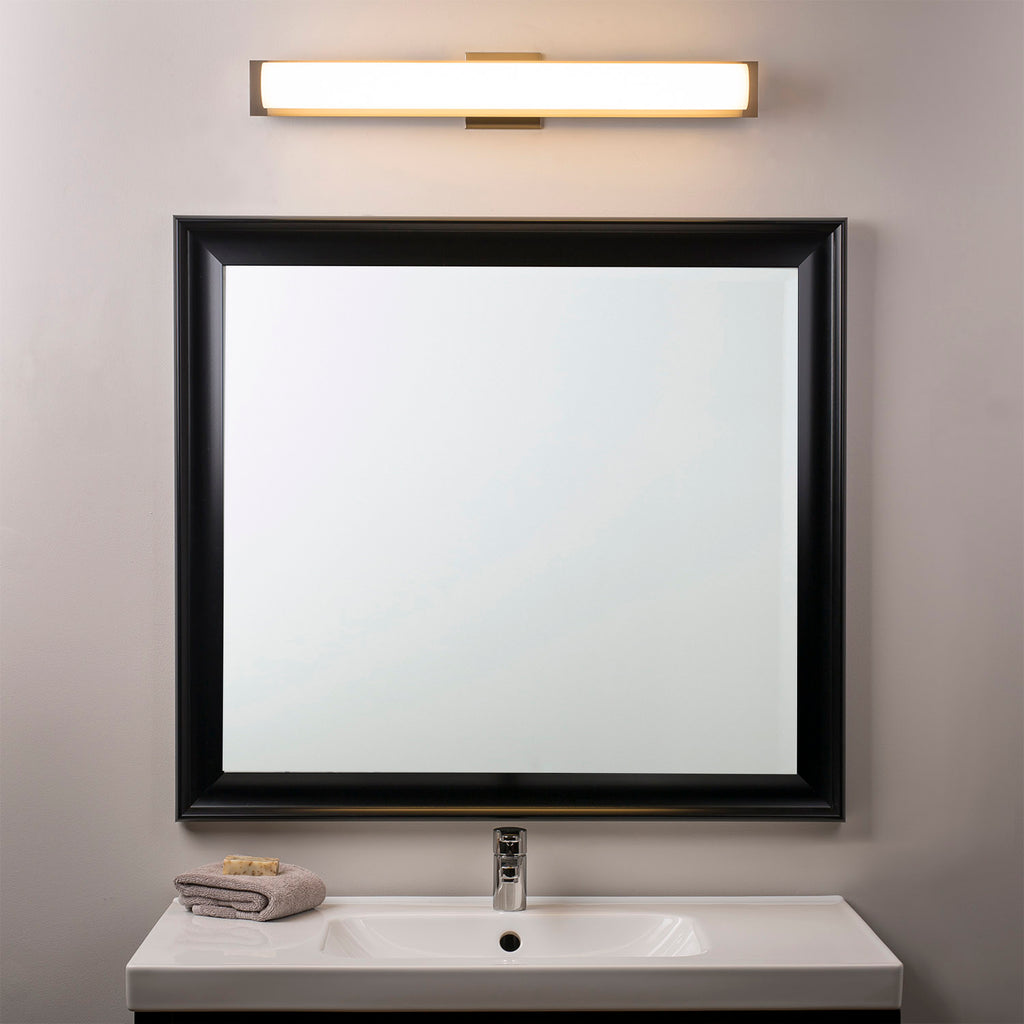 Portico 30 inch LED Bathroom Vanity Light, Integrated LED Light Strip ...
