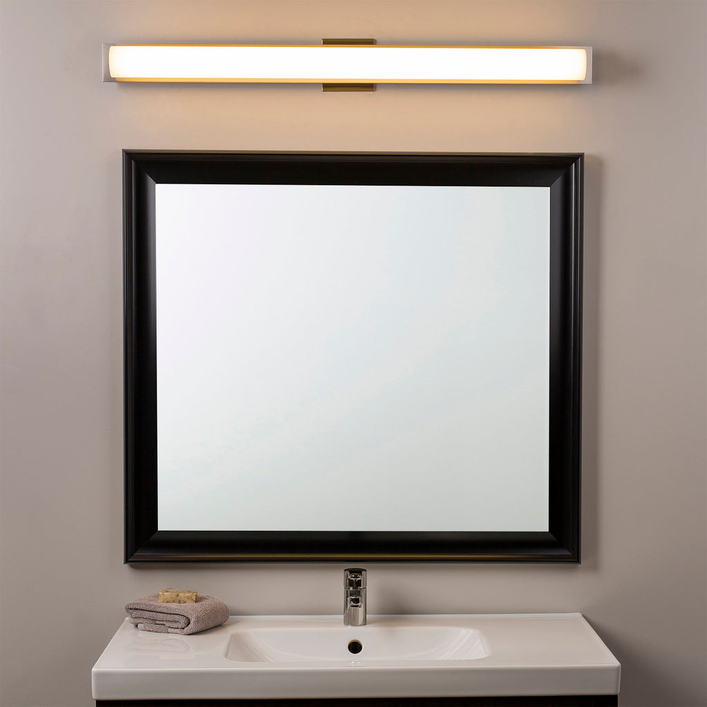 Portico 42 inch LED Bathroom Vanity Light, Integrated LED Light Strip ...
