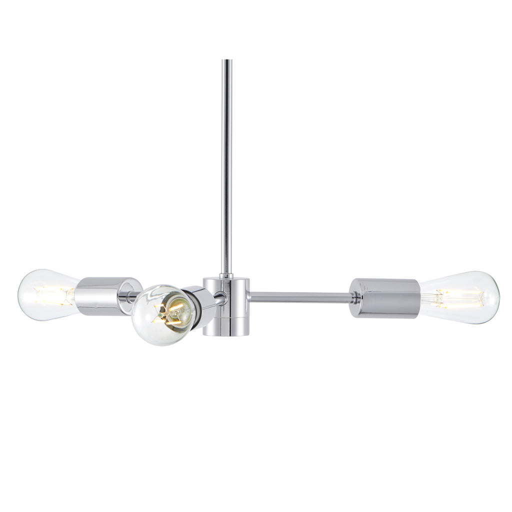 Geneva 3 Light Sputnik Chandelier with LED Bulbs & Linea Lighting ...