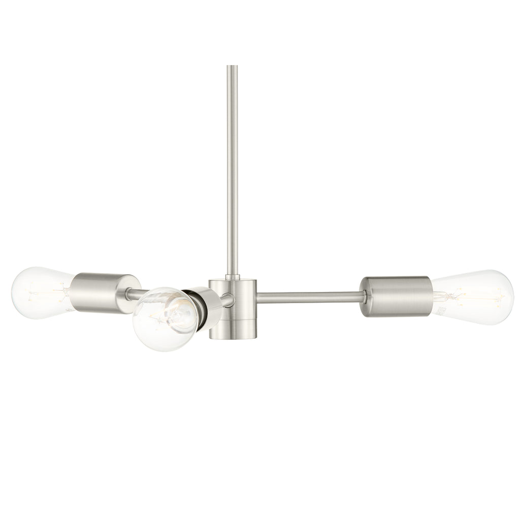 Geneva 3 Light Sputnik Chandelier with LED Bulbs & Linea Lighting ...