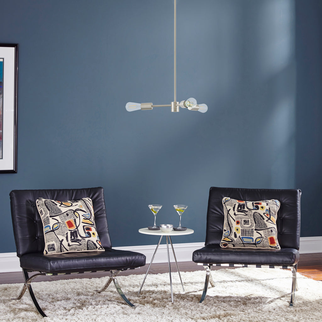 Geneva 3 Light Sputnik Chandelier with LED Bulbs & Linea Lighting ...