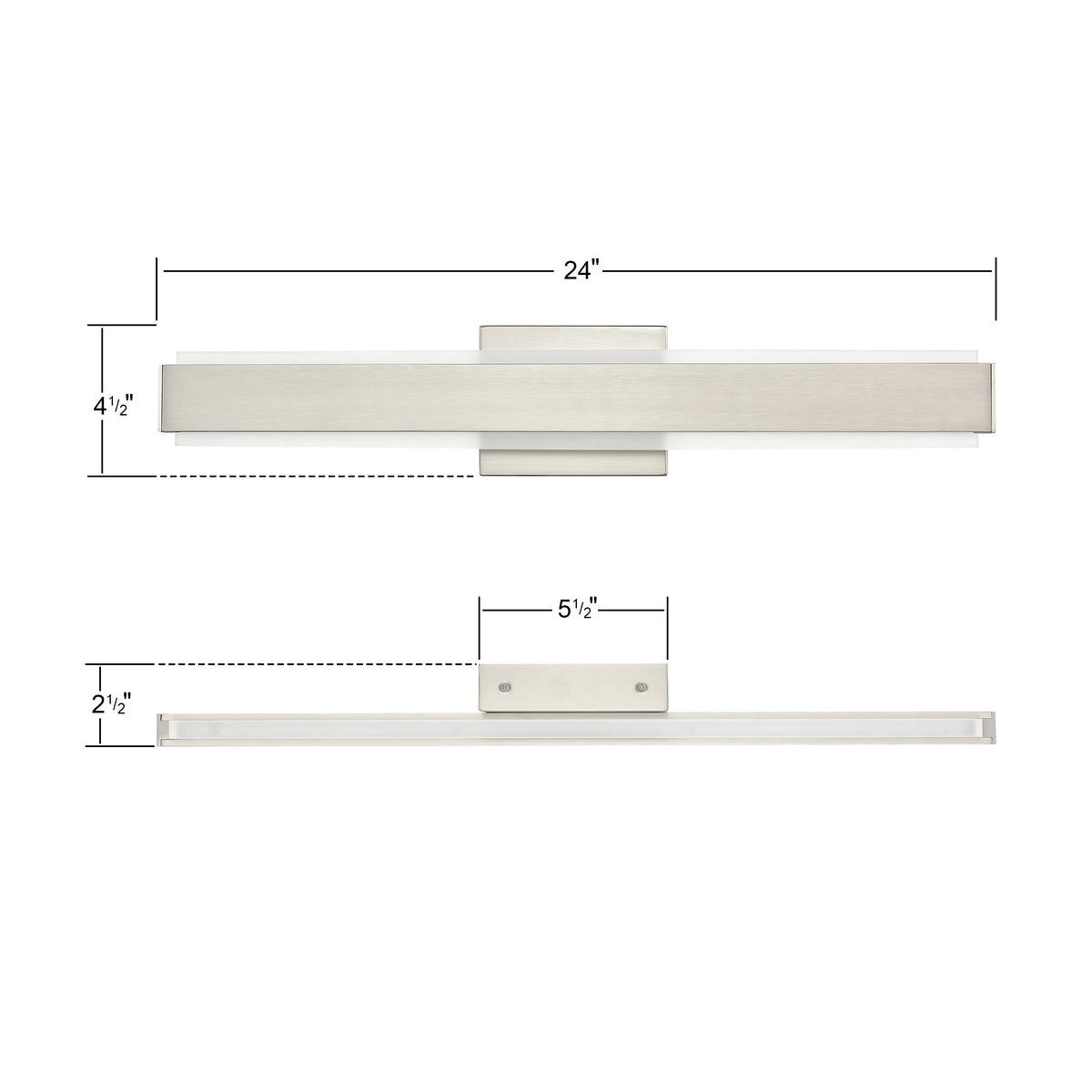 Sevano 24 inch LED Bathroom Vanity Light & Linea Lighting | Modern and ...